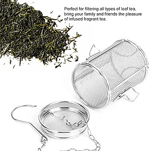 Spice Filter, Stainless Steel Wire Mesh Design Tea Strainer Soup Seasonings Seperation Basket Filter for Home Kitchen
