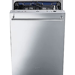 Smeg Fully Integrated Built-In Dishwasher with 13 Place Settings, 10 Wash Cycles, 7 temperatures, 24-Inches
