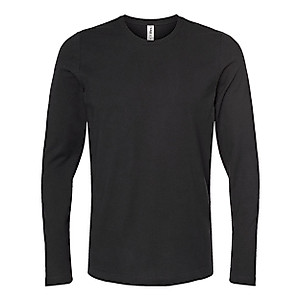 Tultex - Premium Cotton Long Sleeve T-Shirt - 591 - S - Black