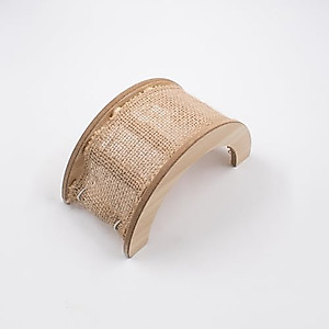 Hermit Crabs Climbing Bridge, Hermit Crab Climbing Toys with Jute Cloth, Wooden Hermit Crab Hideout, Habitat Decor Aquarium Terrarium Tank Cage Accessories for Hermit Crab Hamster Chinchilla Ferret