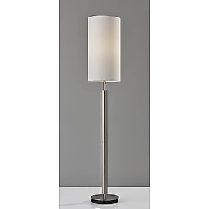 Adesso 4174-22 Hollywood Table Lamp, 58 in., 100W Incandescent, Brushed Steel Finish, 1 Tall Lamp