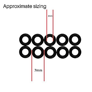 Optic Shop Eyeglass Frame Grips-Hinge Tighteners - 4mm Inside Diameter (Pack of 2)
