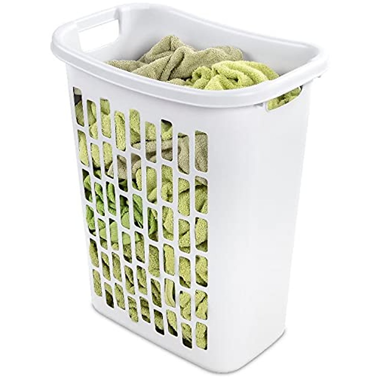 CR-FUSE 2 Pcs Of Mainstays Rectangular Open Laundry Hamper, White (2-Pack)