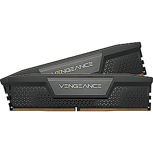CORSAIR VENGEANCE DDR5 RAM 32GB (2x16GB) 6000MHz CL36 Intel XMP iCUE Compatible Computer Memory - Black (CMK32GX5M2B6000C36)