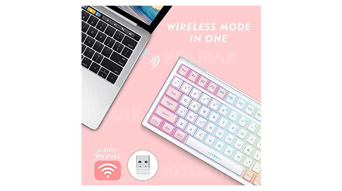 KOLMAX CK98 Wireless Gaming Keyboard & Mouse Combo | RGB & 98 Keys