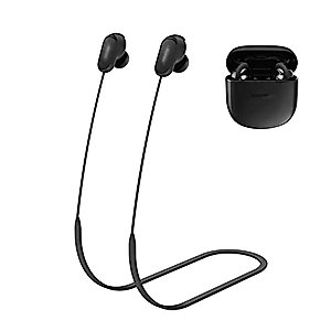LEFXMOPHY QuietComfort Earbuds II Anti-Lost Strap for Bose QC 2 2022 New Black Silicone Neck Rope Lanyard Accessories