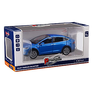 Diecast Toy Car Model X,Zinc Alloy Casting Pull Back Vehicles,1:32 Scale for 4 to 12 Years Old Toddlers Kids Toy Gift - with Lights and Music