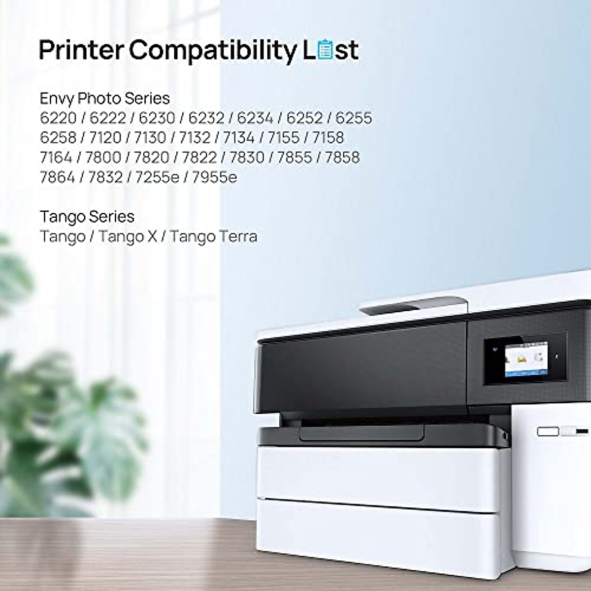 64XL Ink Cartridges Combo Pack Remanufactured 64XL Ink Cartridge Replacement for HP 64XL for Envy Inspire 7958e, Envy Photo 7955e 7255e 7855 7858 6230 7155 6255 Printer (1 Black,1 Tri-Color)