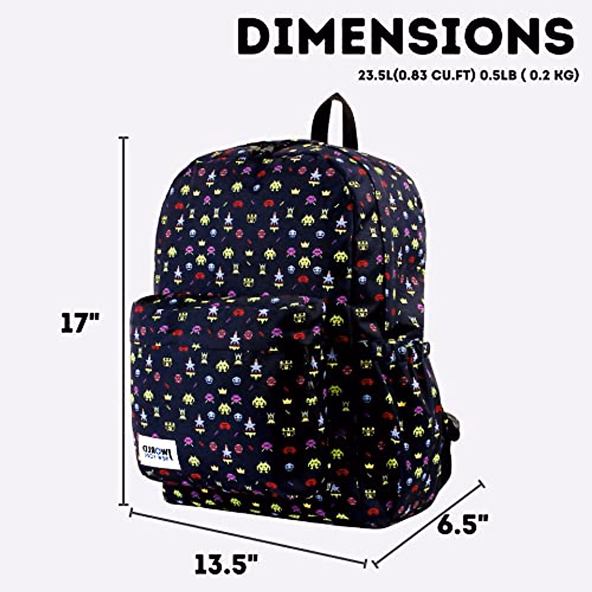 J World New York Unisex Kid's Oz School Backpack for Girls Boys. Cute Bookbag, Game, One Size