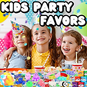 DuoDuoHouse 80 Pcs Party Favors for Kids 3-5 4-8-12,Easter Eggs Fillers, Goodie Bags Treasure Box Fidget Toys For Classroom Rewards, Kids' Party Supplies For Pinata Stuffers, Carnival Prizes