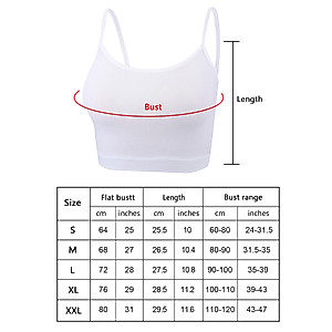 3 Pieces Spaghetti Strap Tank Camisole Top Crop Tank Top for Sports Yoga Sleeping (Black, White, Grey, S)