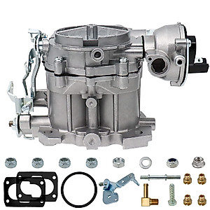 NENKUTEN Marine Carburetor 2 Barrel Carb for Mercruiser 3.0L 2.5L 4 CYL Engines with Electric Choke Jets Long Linkage and Gaskets nut, Replace 3310-864940A01, Base Bolt Pattern is 3 3/4 X 2 inches