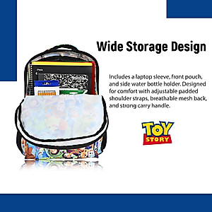 Disney Toy Story Backpack For Kids | Woody, Buzz Lightyear Bookbag For Toddlers, Boys, Girls | Officially Licensed Pixar Backpacks For Toys