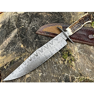 Perkin Damascus Steel Hunting Knife Handmade Knife Knives One Kind of Knife