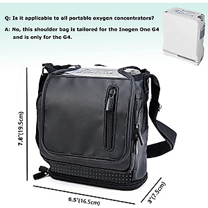 Carry Bag for Inogen One G4, Portable Oxygen Concentrator Shoulder Bag Compatible with Inogen One G4 & Accessories (Black)