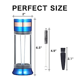 HOKirin 3 in 1 Grinder for Spice,Blue and Gold