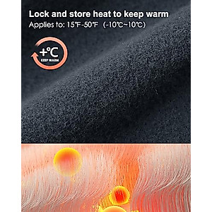 Willit Men's Fleece Lined Sweatpants Winter Thermal Athletic Pants Water Resistant Open Bottom Warm Pants Black L