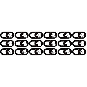 SOLUSTRE 18 pcs Camera Cover Indicator Light Webcam Slide Blocker Laptop Privacy Protection Laptop Camera Computer Tablets Webcam Cover Slide Webcam Cover for Laptop Flat abs