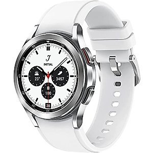 SAMSUNG Galaxy Watch 4 Classic 42mm Smartwatch with ECG Monitor Tracker for Health, Fitness, Running, Sleep Cycles, GPS Fall Detection, LTE, US Version, Silver
