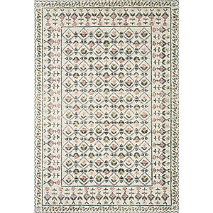 Rifle Paper Co. x Loloi Eden Collection EDE-03 Ivory 2'-6" x 11'-6" Runner Rug