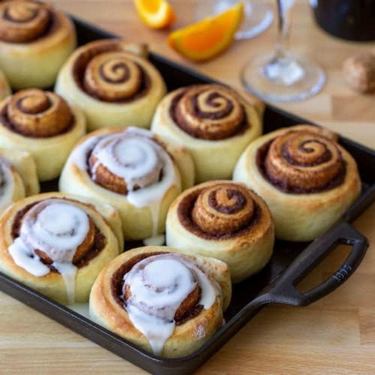 Lodge 15.5"x10.5" Cast Iron Baking Pan, Black