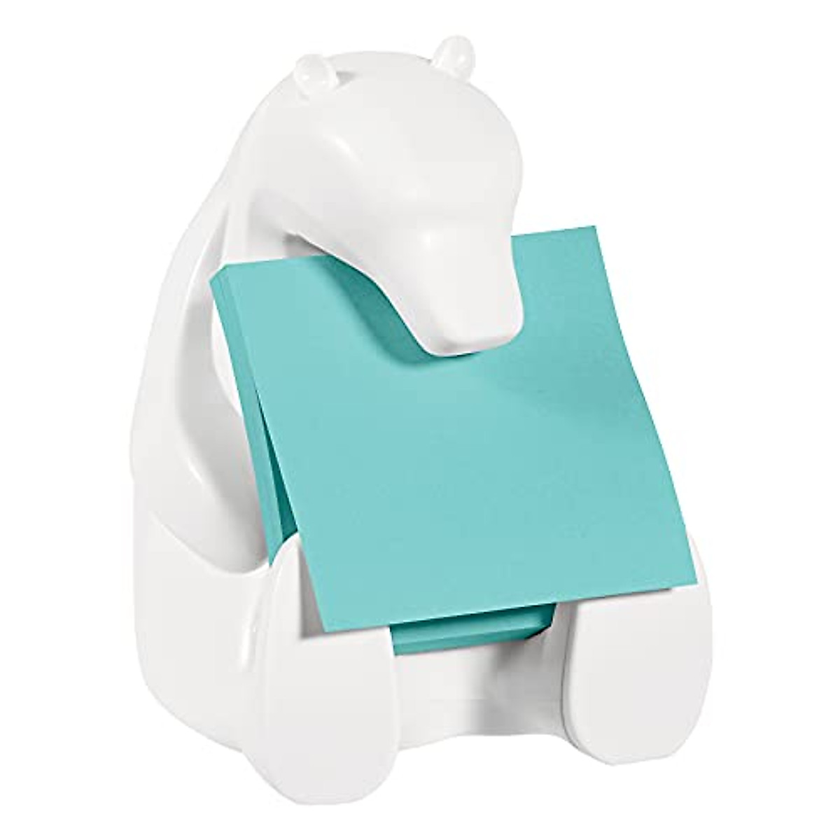 Post-it Pop-up Note Dispenser, Bear design, 3x3 in, 1 Dispenser/Pack (BEAR-330) , White