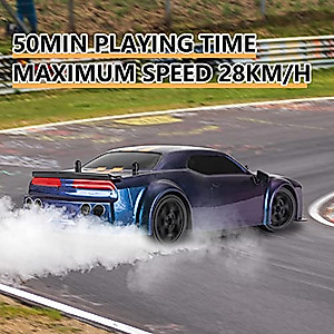 iBliver RC Drift Car, 1:14 Remote Control Car 4WD Drift RC Cars Vehicle 28km/h High Speed Racing RC Drifting Car Gifts Toy for Boys Kids