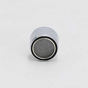 Kitchen Faucet Aerator,22mm /0.87 Inch Female Threaded Brass Housing Aerator with Plumber's Tape, Polished Chrome, 4 Pack