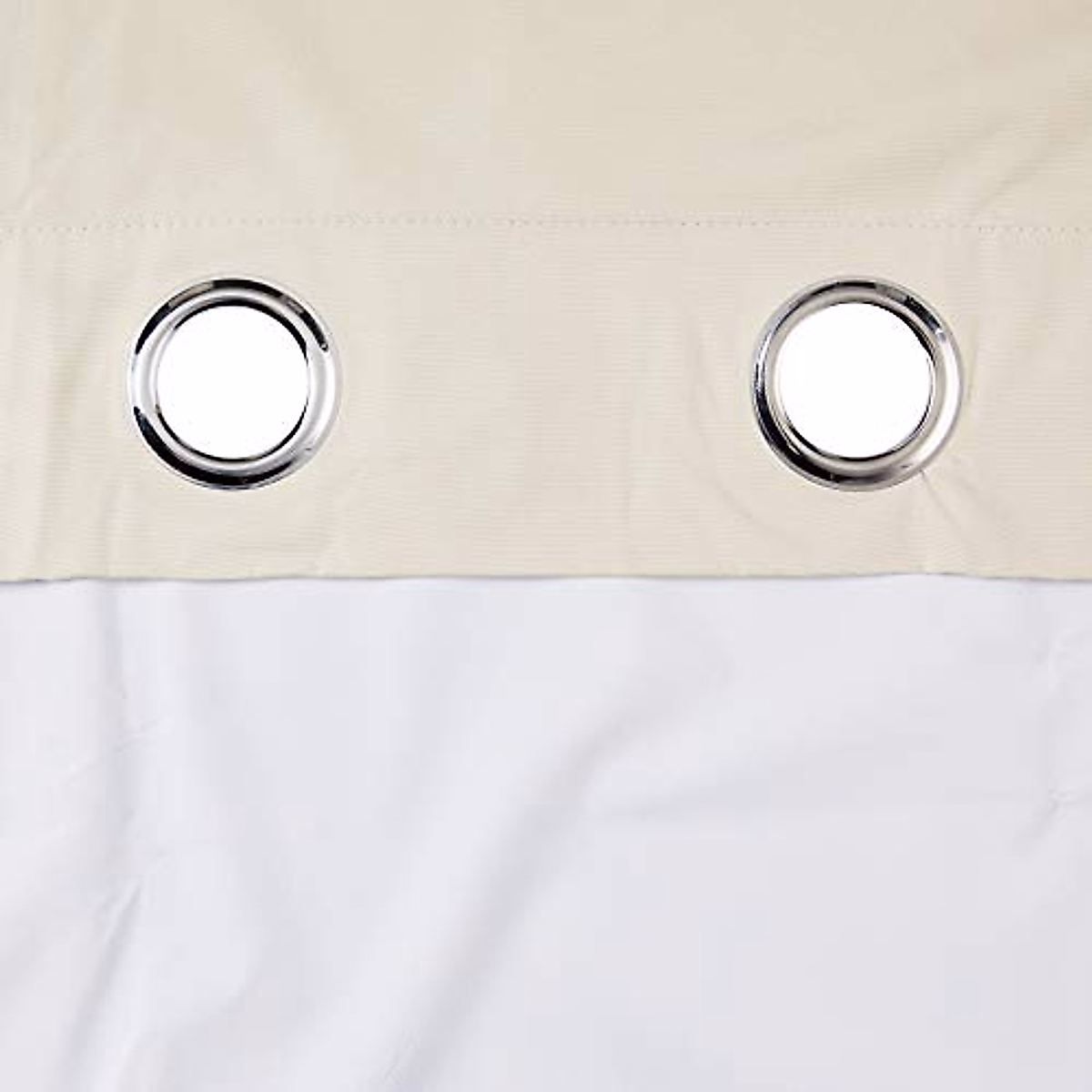 Amazon Basics Room Darkening Blackout Window Curtain with Grommets, 52 x 84 Inches, Beige - Set of 2