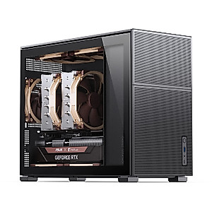 JONSBO D31 MESH Black Micro ATX Computer Case, M-ATX/ITX Mainboard/Support RTX 4090(335-400mm) GPU 360/280AIO,Power ATX/SFX: 100mm-220mm Multiple Tool-Free Design,Black