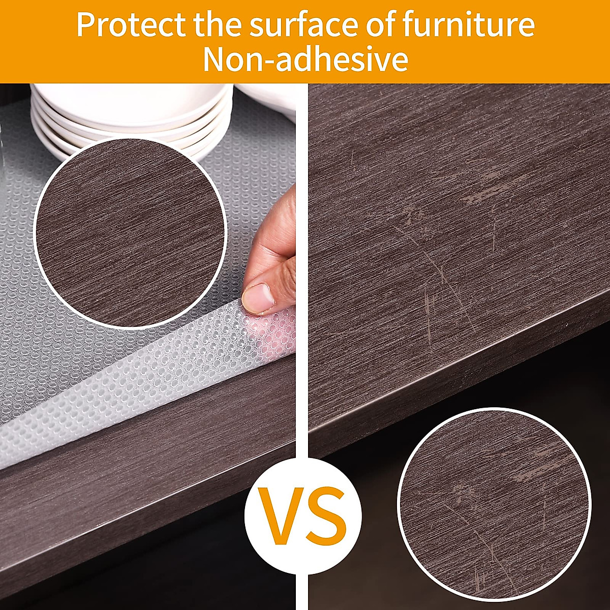 PABUSIOR Refrigerator Liners Mats Washable, 8PCS EVA Transparent 11.8"x17.7" Fridge Shelf Liner, Easy to Cut, Waterproof, Reusable Refrigerator Pads for Fruit, Vegetable Drawers, (Clear Placemat)