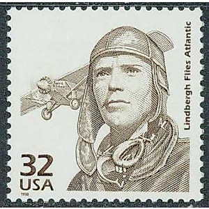 Charles Lindbergh Crosses The Atlantic U.S. Postage Stamp Mint, Never hinged