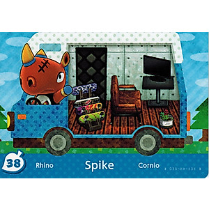 Nintendo New Leaf Animal Crossing Welcome Amiibo Card Spike 38/50 USA Version