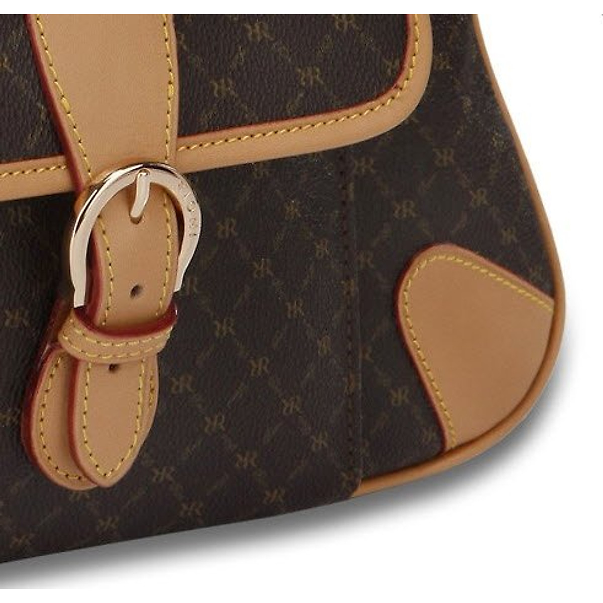 Signature Brown Satchel Organizer by Rioni Designer Handbags & Luggage