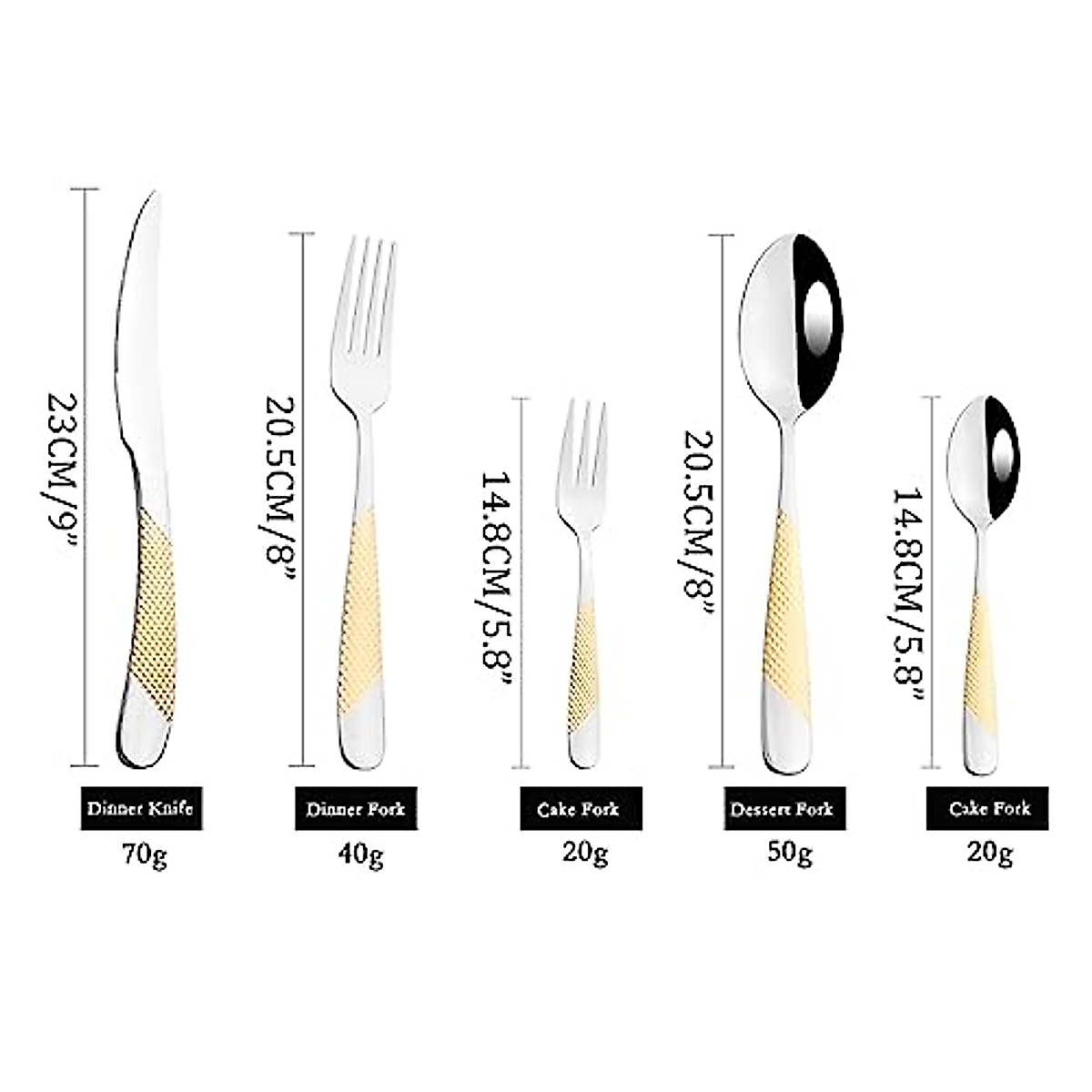 16 Pieces Rose Gold Dinnerware Set Fork Spoon Knife Cutlery Set Stainless Steel Cutlery Complete Gold Tableware Sets