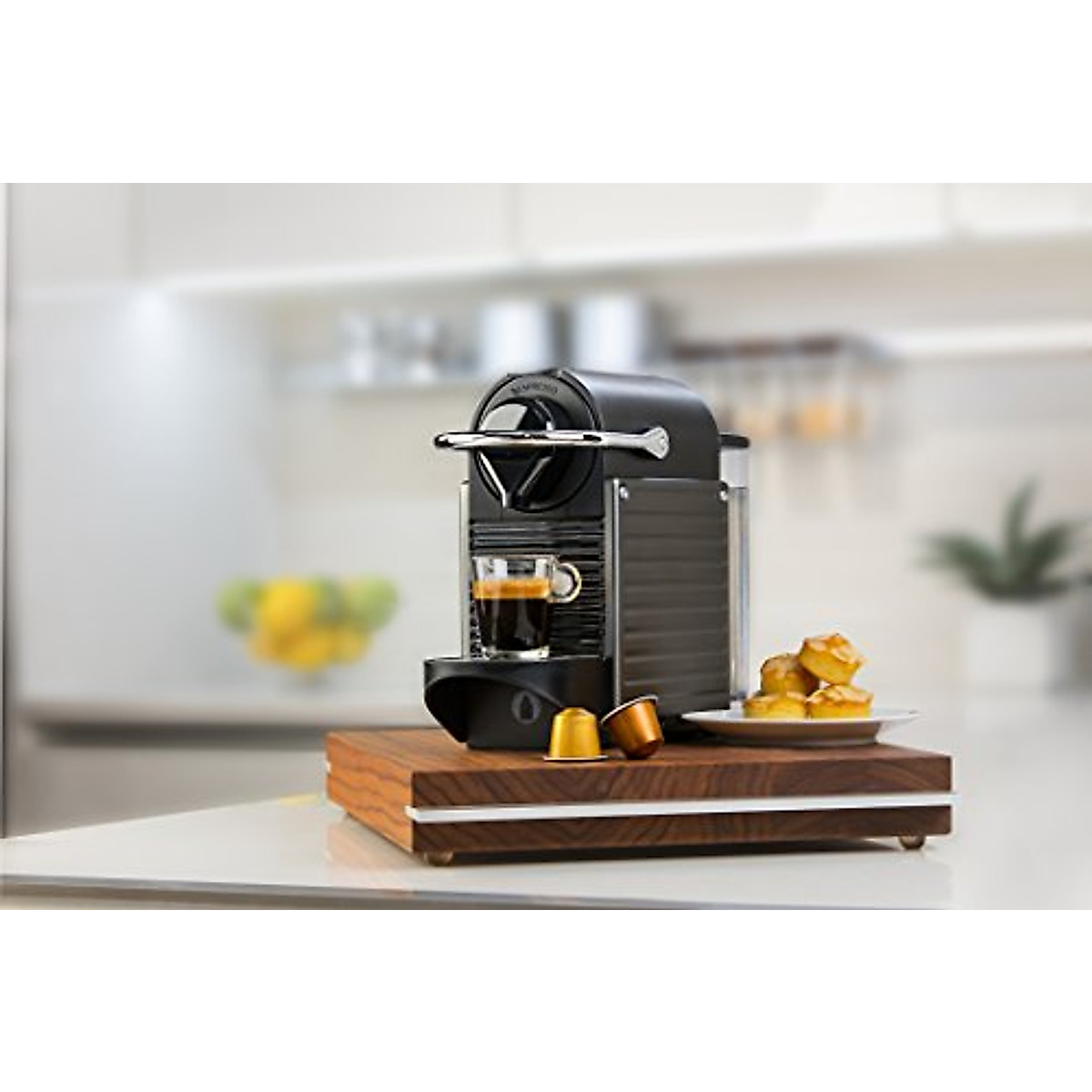 Nespresso Pixie Original Espresso Machine by Breville, Titan