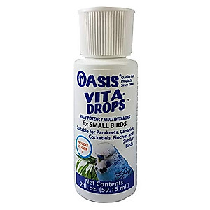 OASIS #80257 Vita Drops for Small Birds, 2- ounce liquid multivitamin