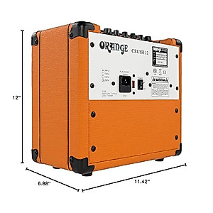 Orange Crush 12-Watt Guitar Combo Amplifier Bundle with Instrument Cable and Austin Bazaar Polishing Cloth