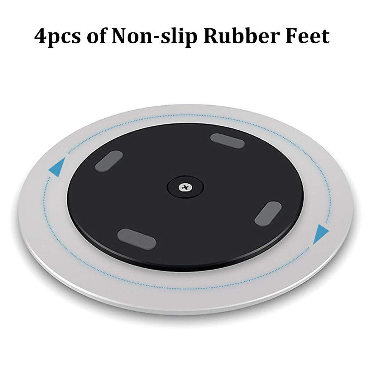 FFfeily Swivel Stand for Computer Monitor Aluminum Alloy Rotary Stand Base for Laptop Computer Screen Arts Exhibit TV Turntable Swivel Base Rotating Stand Office Computer Accessories