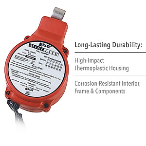 Miller by Honeywell MiniLite 11-Foot Personal Fall Limiter with Steel Carabiner and Snap Hook, 310 lb. Capacity (FL11-1-Z7/11FT)