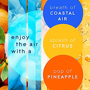 Glade Candle Jar, Air Freshener, Coastal Sunshine Citrus, 3.4 oz, 2 Count