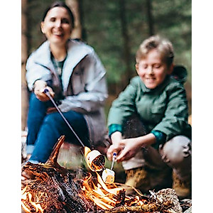 Marshmallow Roasting Sticks for Campfires, Campfire Roasting Sticks Long for Kids, Smores Sticks for Fire Pit Extendable 32inch|Set of 5