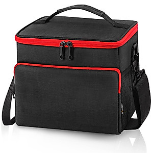 EASYFUN Adult Lunch Box for Men & Women Insulated Large Lunch Bag with Adjustable Shoulder Strap, Leak Proof Reusable Lunch Cooler Tote Bag