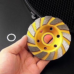 sansheng Concrete Grinding Wheel 4 inch,Diamond Cup Wheel Angle Grinder Wheels Grinding of Concrete,Granite 2 Pieces