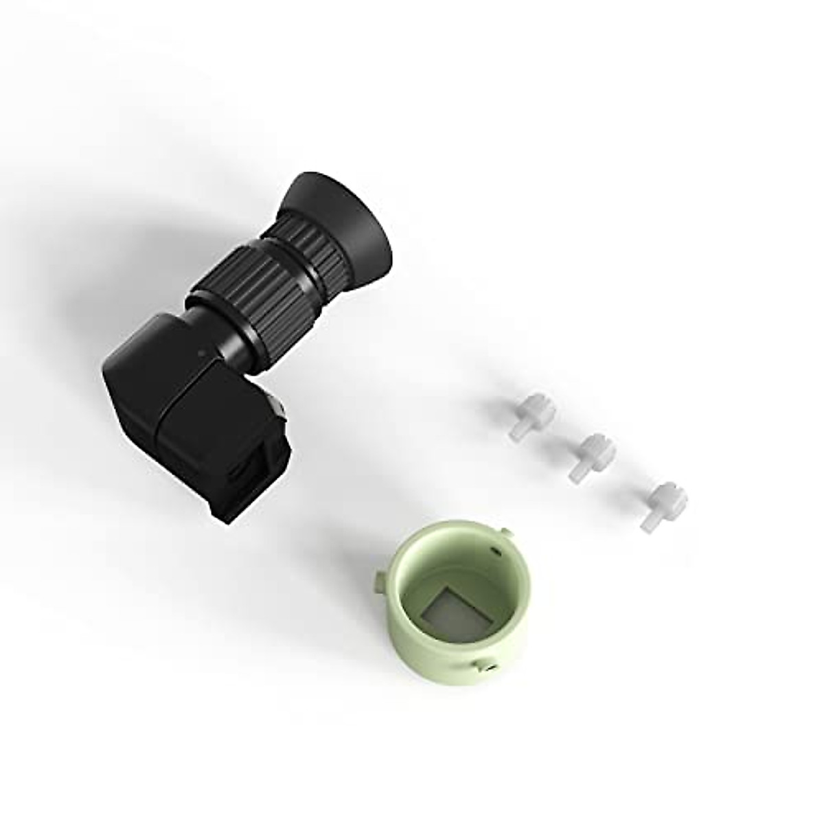 Right Angle Viewfinder with Adapter for Polar Scope, Built-in Diopter and 360°Rotating with 1X - 2X Magnification for A Comfortable View When Doing Polar Alignment