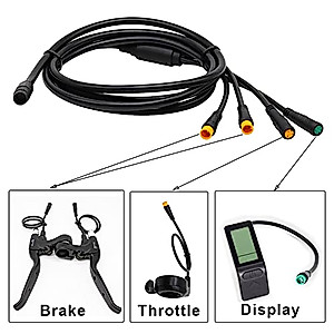 Bike Fender Waterproof Controller 22A 500W 350W Electric Bike Controller for 36V 48V E-Bike Convention Kit with KT LCD4 LCD5 Display Mud Guards (Color : Controller)