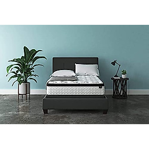Signature Design by Ashley Full Size Chime 12 Inch Medium Firm Hybrid Mattress with Cooling Gel Memory Foam , White