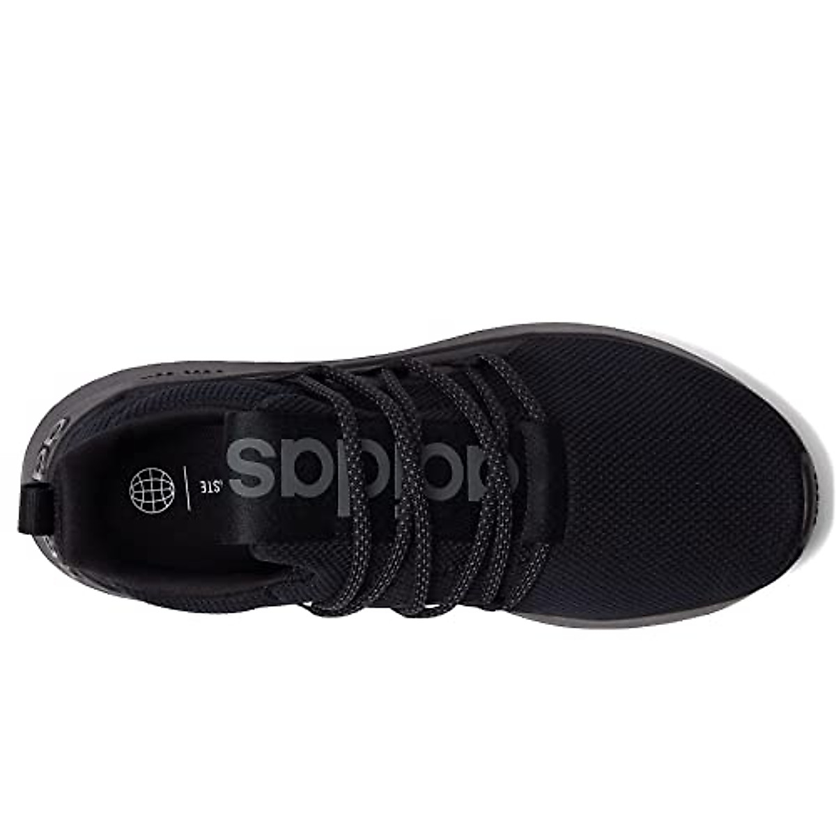 adidas Men's Lite Racer Adapt 5.0 Running Shoe, Black/Black/Grey, 12