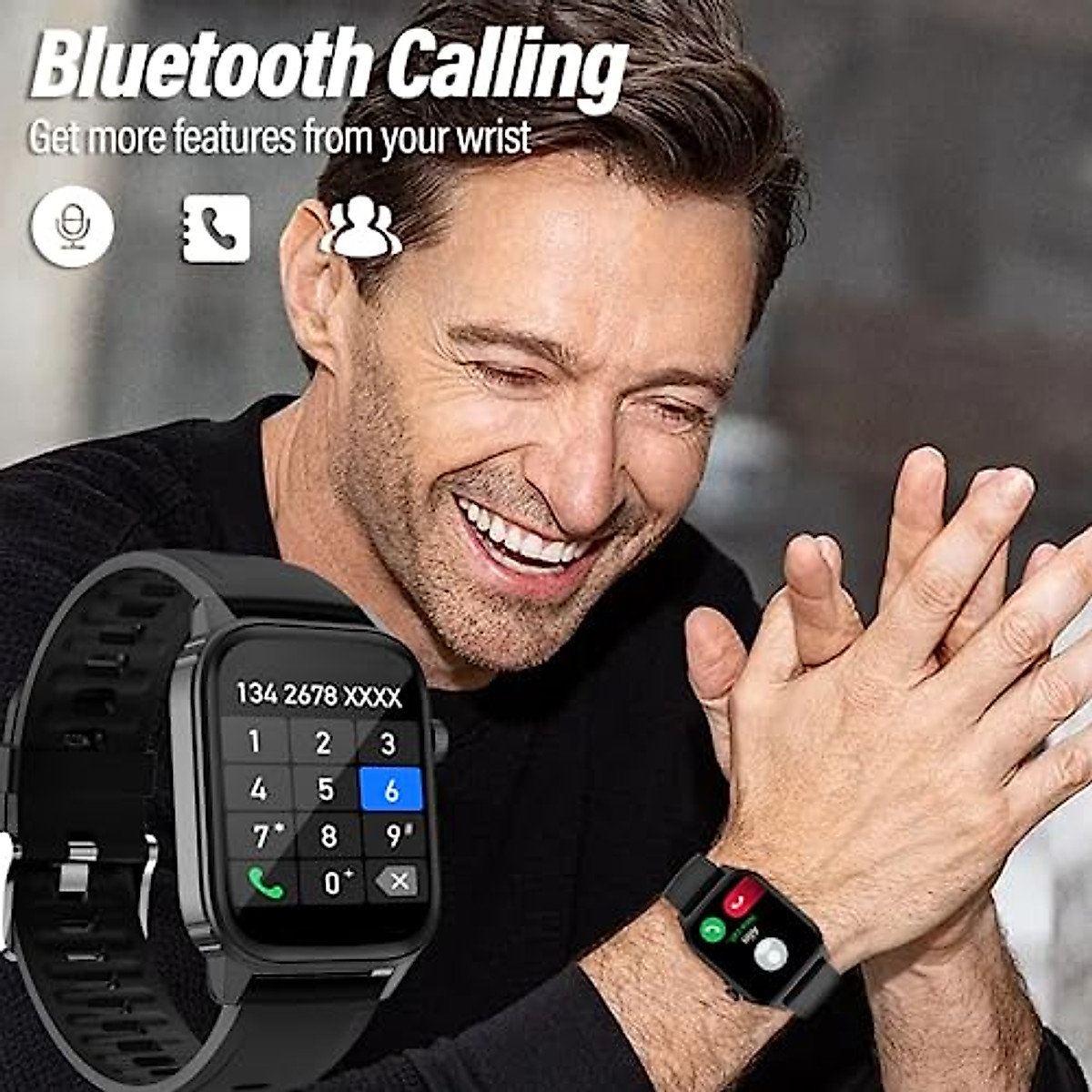 FILIEKEU 𝑯𝒆𝒂𝒓𝒕 𝑹𝒂𝒕𝒆 𝑺𝒎𝒂𝒓𝒕𝒘𝒂𝒕𝒄𝒉𝒆𝒔 Men Women Temperature Sleep Monitoring Fitness Smart Watch Bluetooth Call Waterproof 100 Sport Activity Trackers Calories for Android iOS Phone