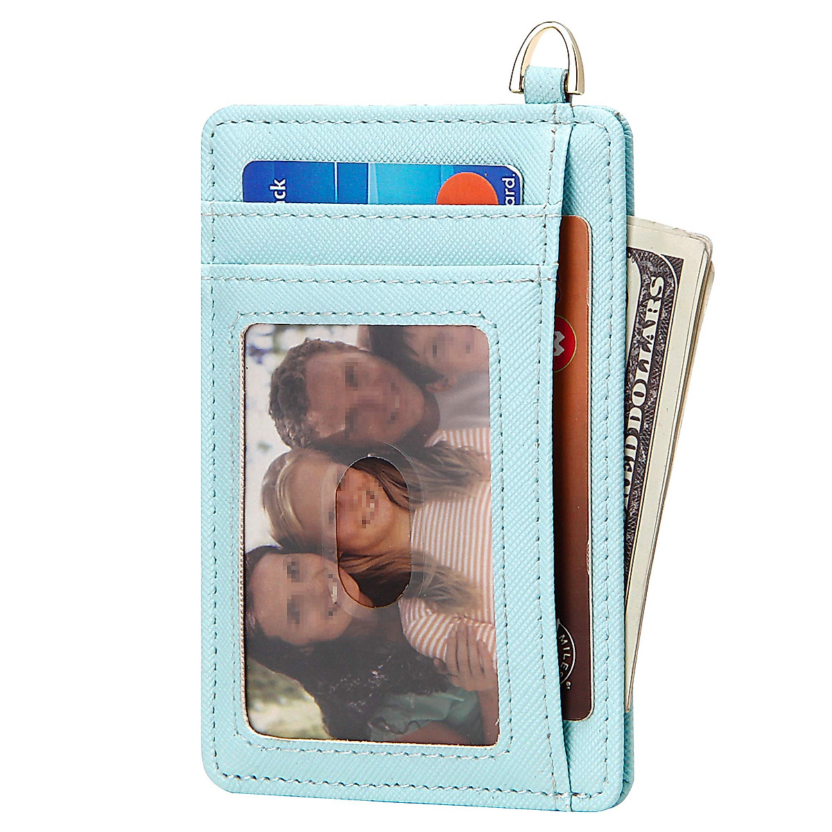 GEEAD Slim Minimalist Front Pocket RFID Blocking Card Holder Wallets for Men & Women